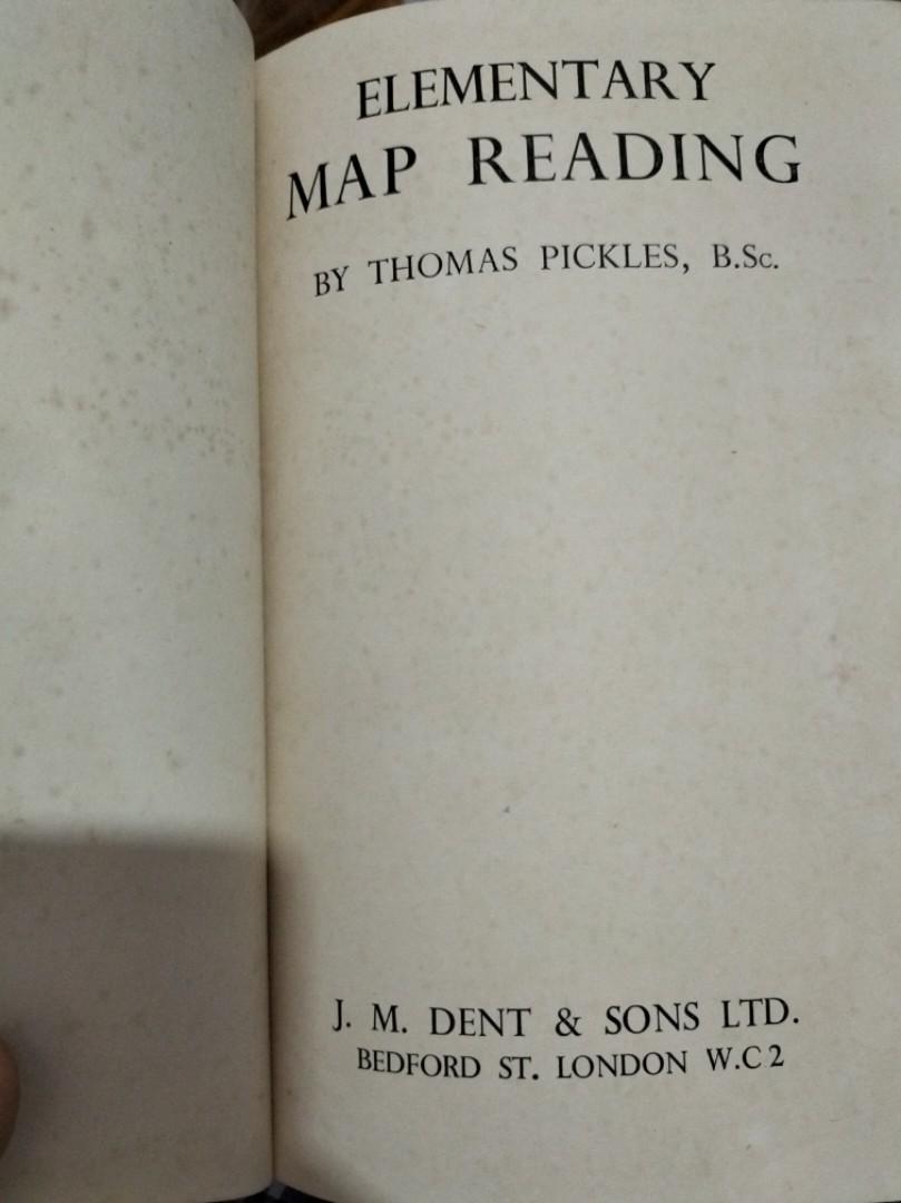 67-year old Vintage Map Reading Book, Hobbies & Toys, Memorabilia ...