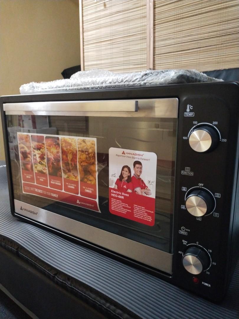 68L.HANABISHI CONVECTION ELECTRIC OVEN HEO-68R, TV & Home Appliances ...