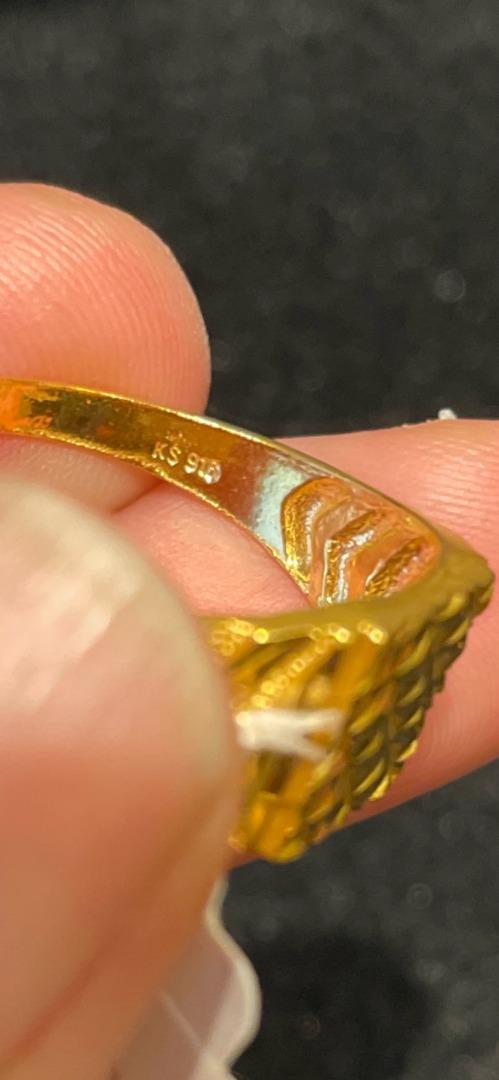 916 Gold Ring $79 per gram only, Luxury, Accessories on Carousell