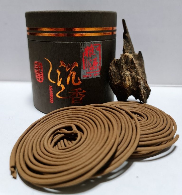 泰国野生沉香盘香 Thai Wild Agarwood Coil, Furniture & Home Living, Home ...
