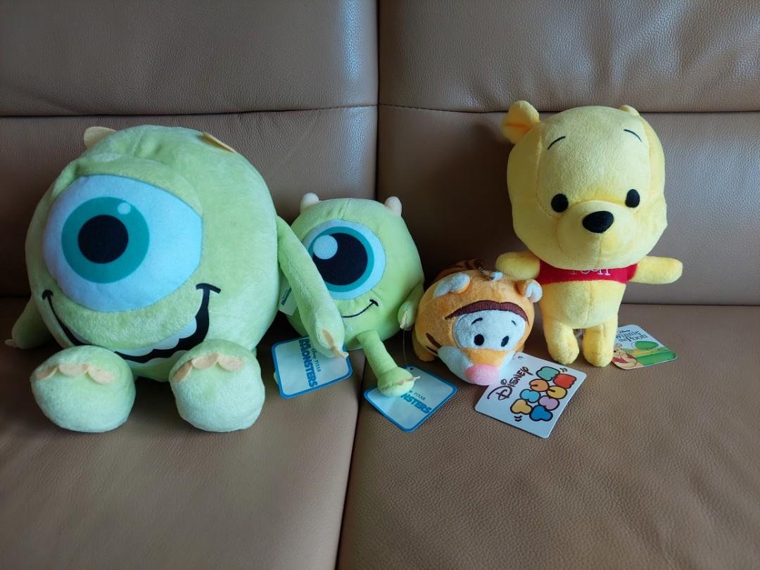 全新 Winnie The Pooh & Monsters 公仔 (共4隻), 興趣及遊戲, 玩具 & 遊戲類 - Carousell