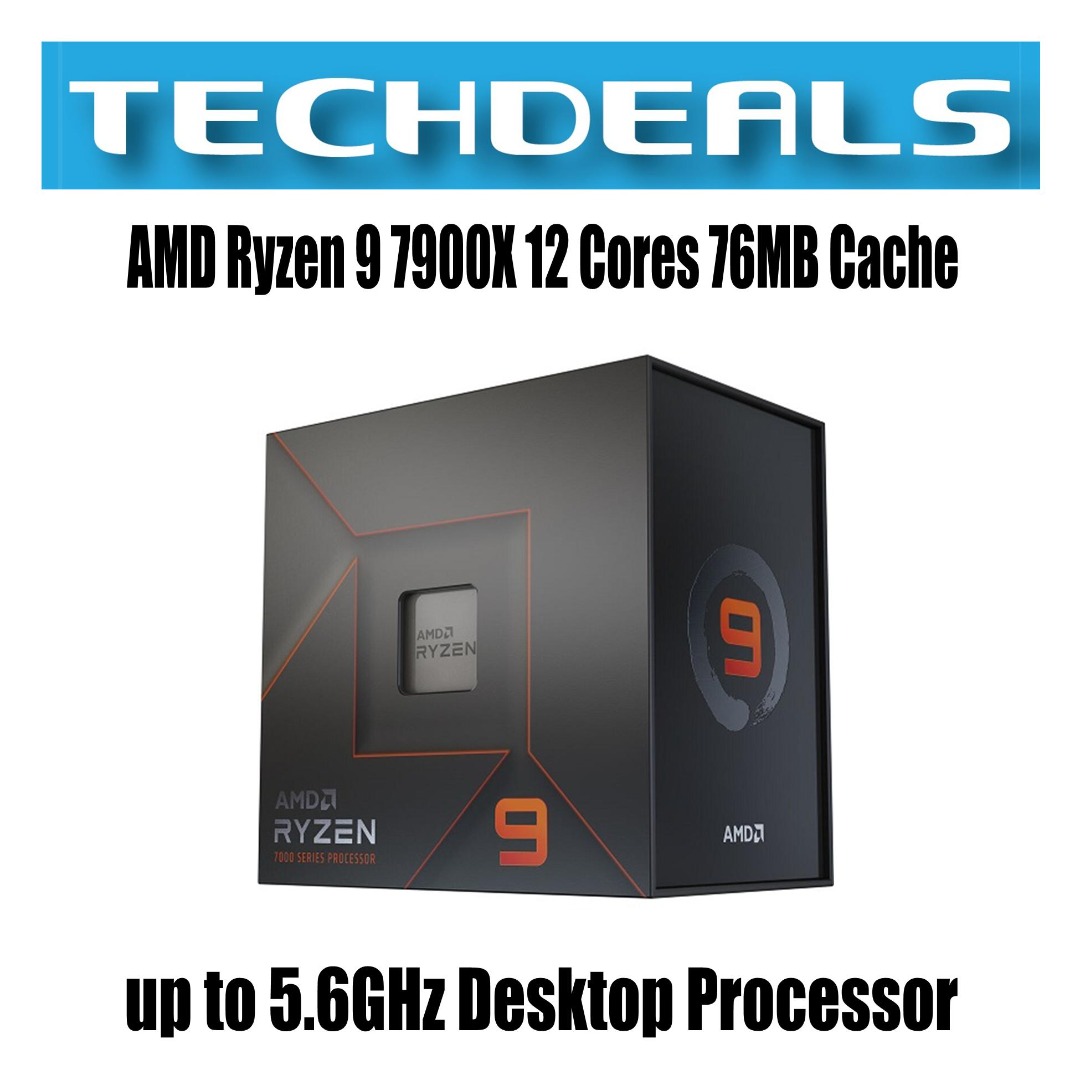 AMD Ryzen 9 7900X | 9 7950X Desktop Processor 3D, Computers & Tech ...