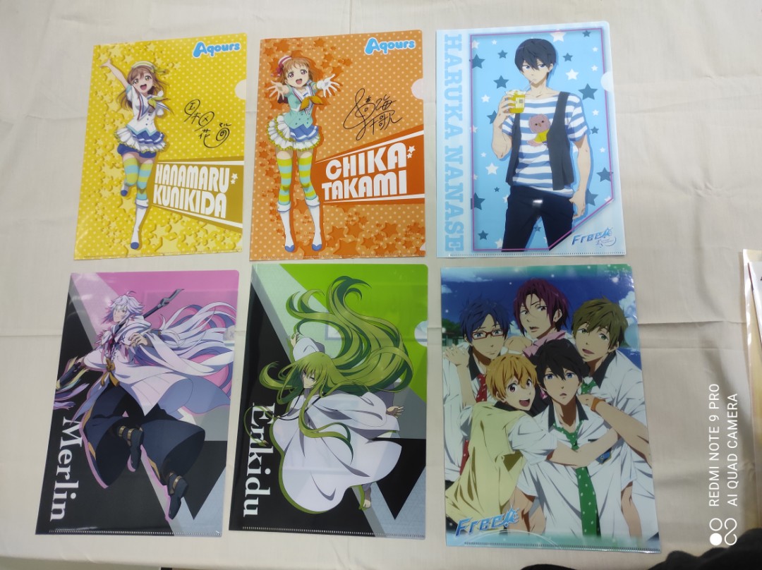 Anime A4 Folder Free! , LLSS, Fate Grand Order, Hobbies & Toys ...