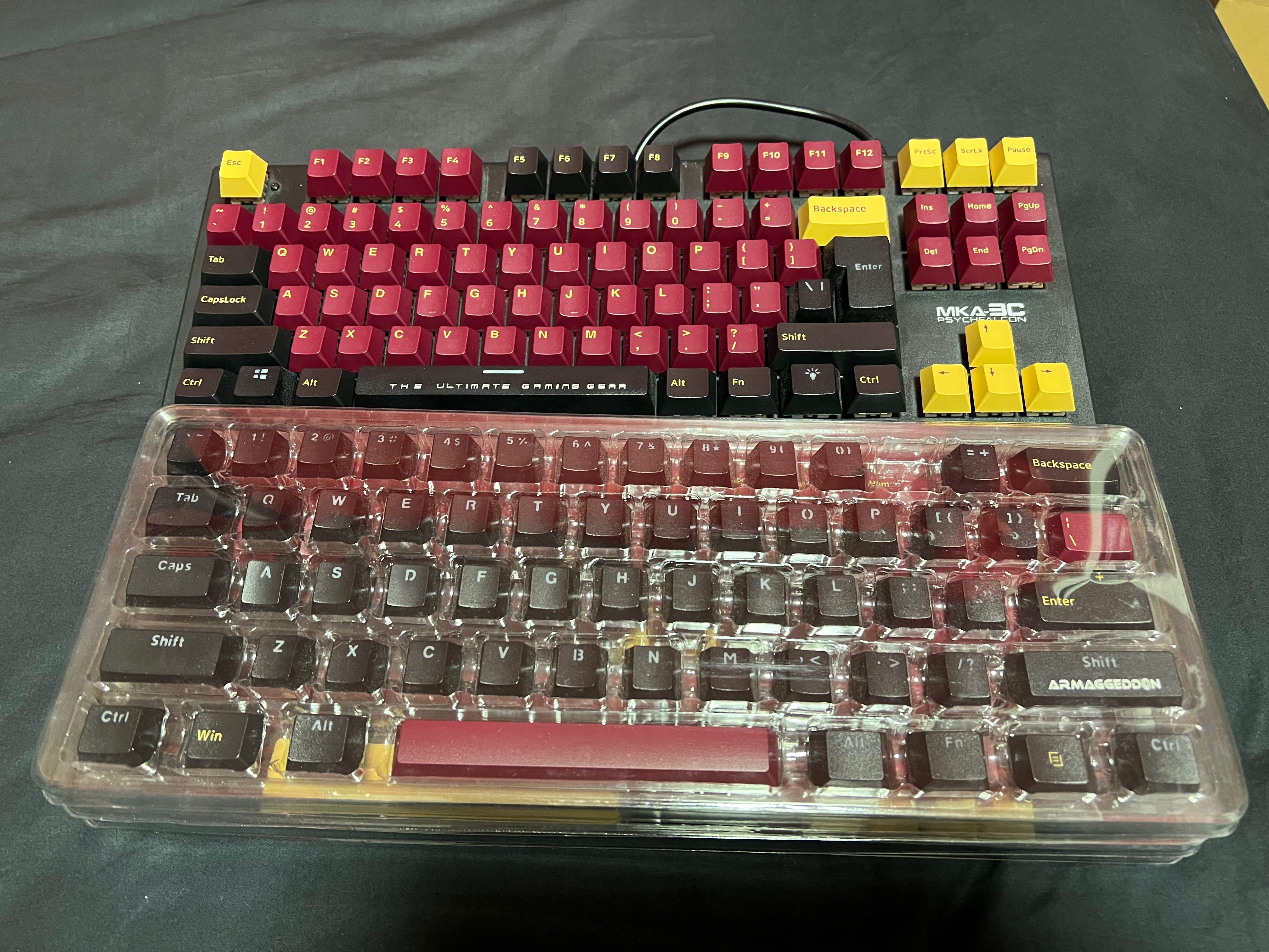 Armageddon MKA-3C Psychfalcon with Custom Keycaps, Computers & Tech ...