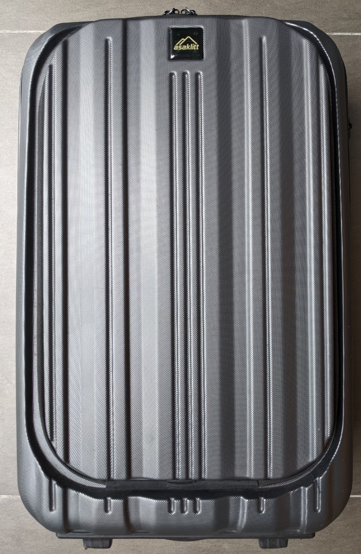 Asaklitt cabin-sized hardshell suitcase with TSA padlock (53x32x18cm ...