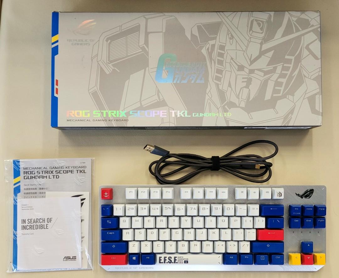 ASUS ROG STRIX SCOPE TKL GUNDAM LIMITED EDITION MECHANICAL GAMING ...