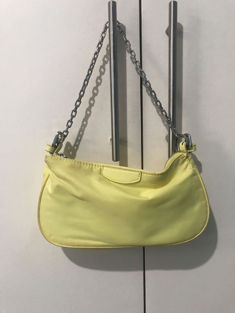 Authentic MANGO yellow baguette bag., Women's Fashion, Bags & Wallets ...