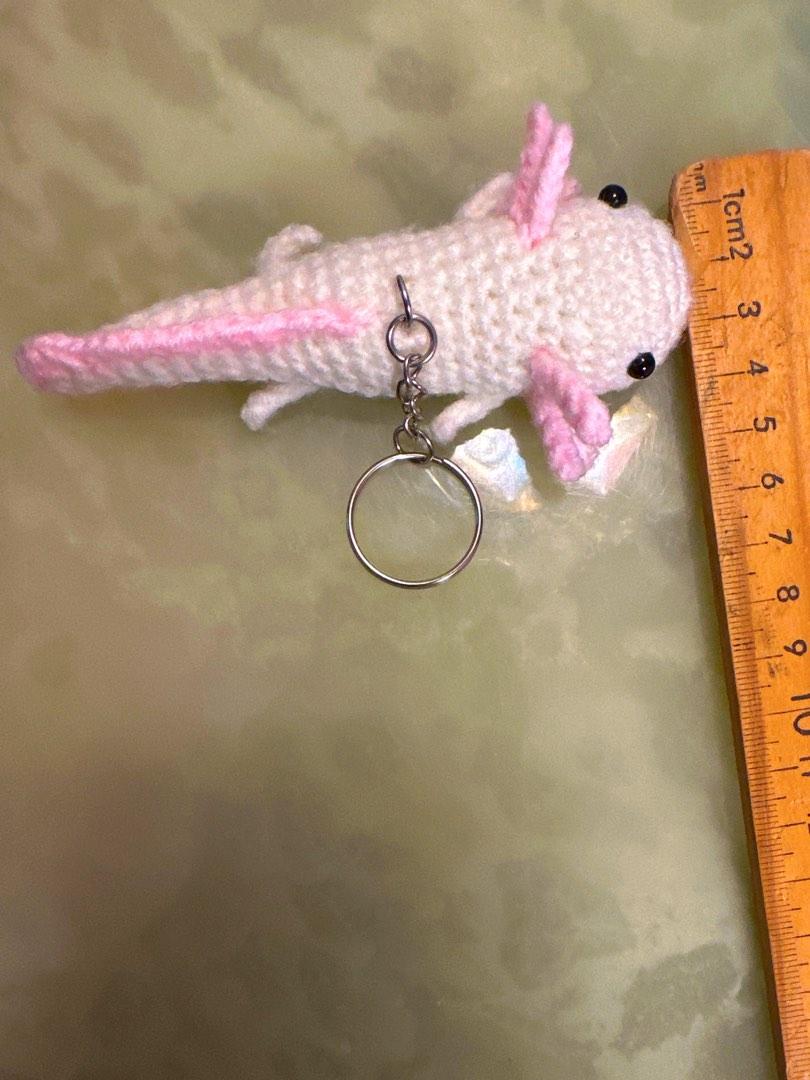 Cute Axolotl keychain , Hobbies & Toys, Stationery & Craft, Handmade ...