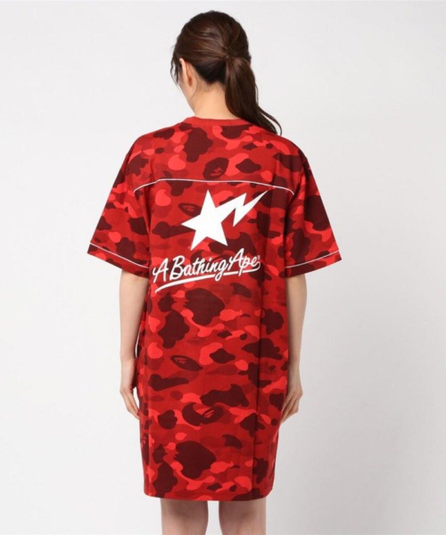Bape Red Camo dress , Women's Fashion, Dresses & Sets, Dresses on Carousell