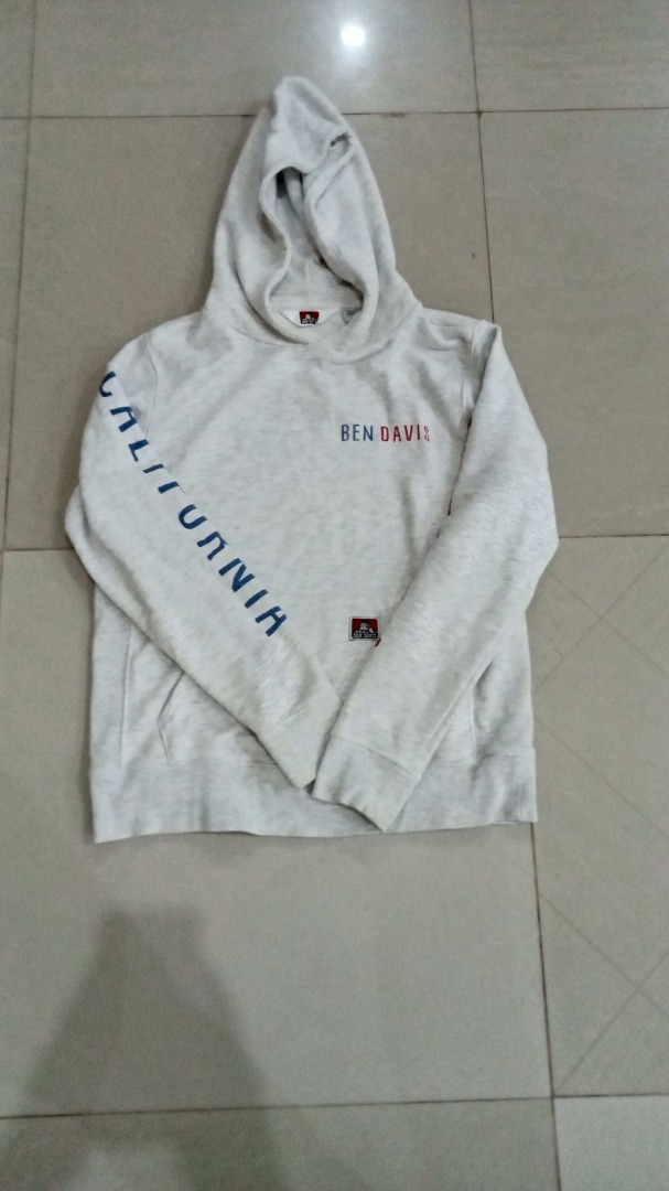 Ben Davis grey hoodie, Men's Fashion, Coats, Jackets and Outerwear on ...