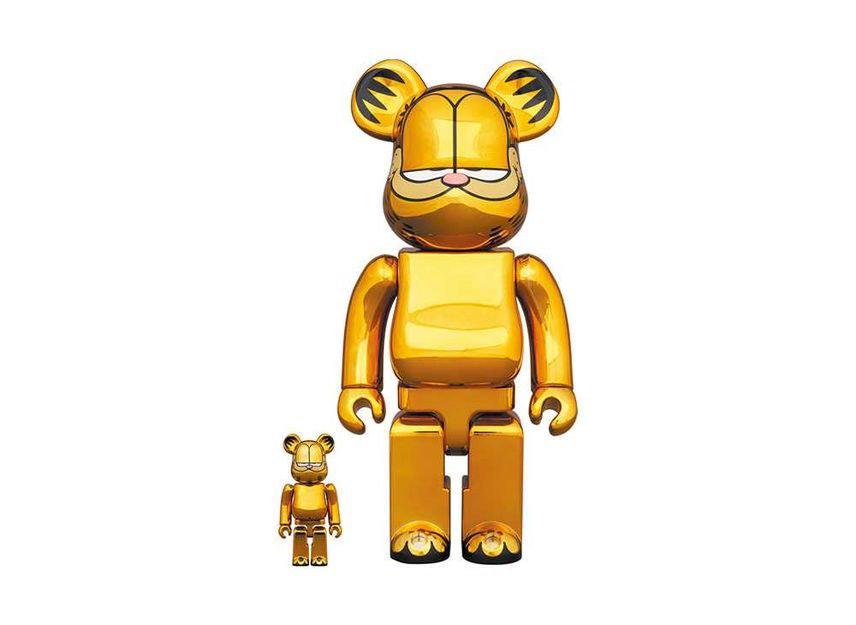Be@rbrick Garfield chrome 400% & 100% bearbrick bear brick, Hobbies ...