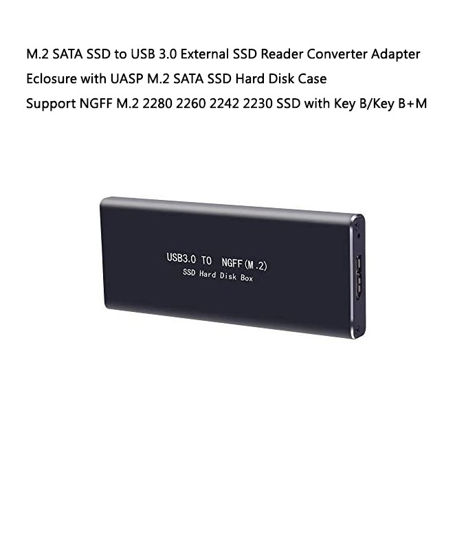 Brand New M.2 SATA SSD to USB 3.0 External SSD Reader Converter Adapter ...
