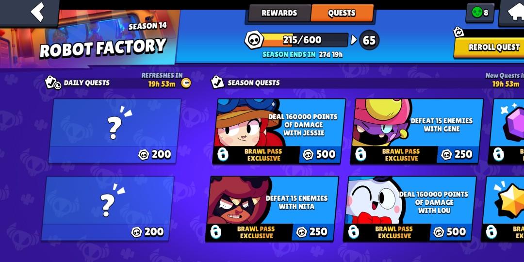 Clear all your brawl stars quest (pricing depends on your demands ...