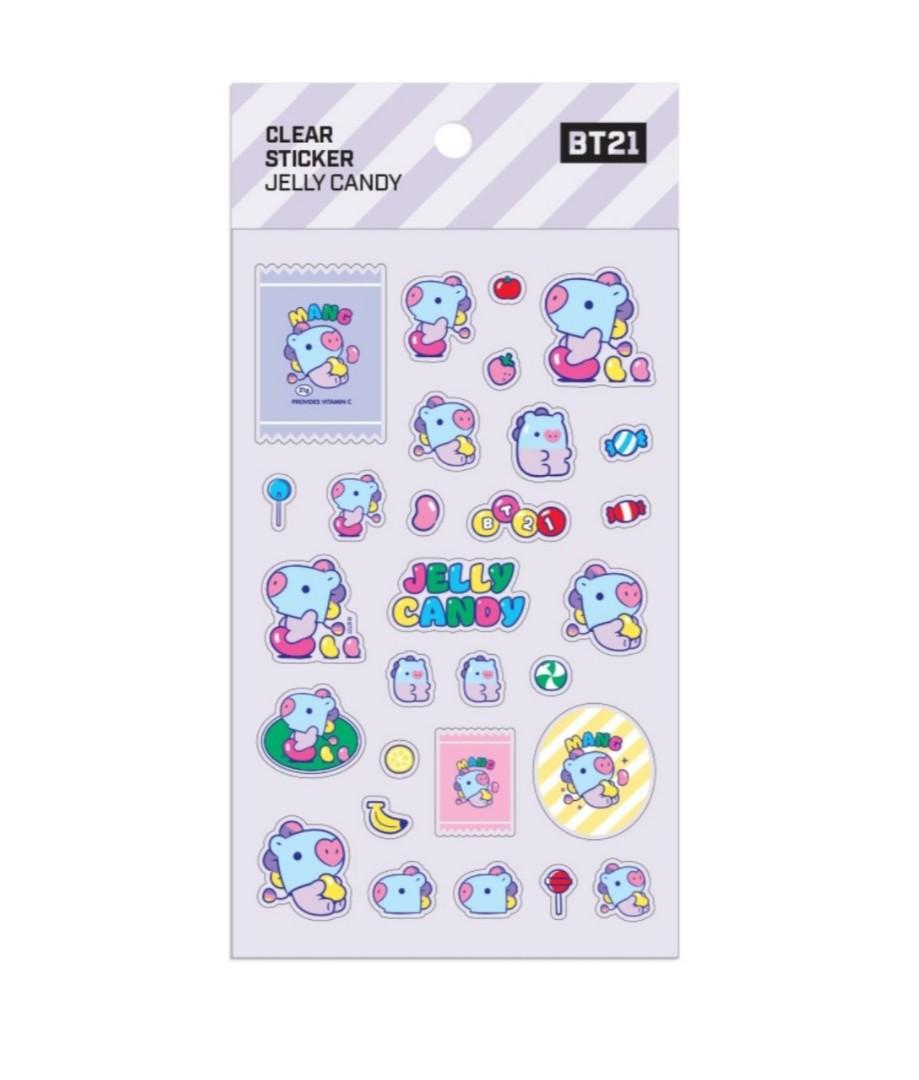 BT21 Mang / Koya Clear Stickers, Hobbies & Toys, Stationary & Craft ...