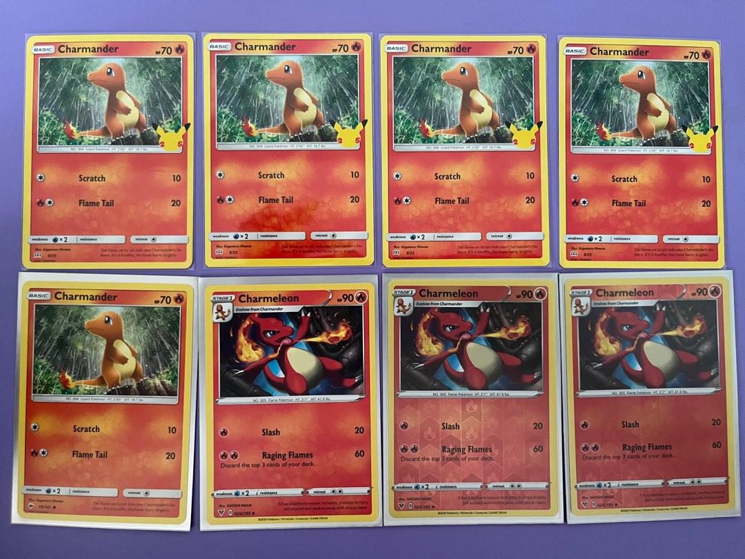 Bundle Set TCG Pokemon Card Charmander Charmeleon, Hobbies & Toys, Toys ...