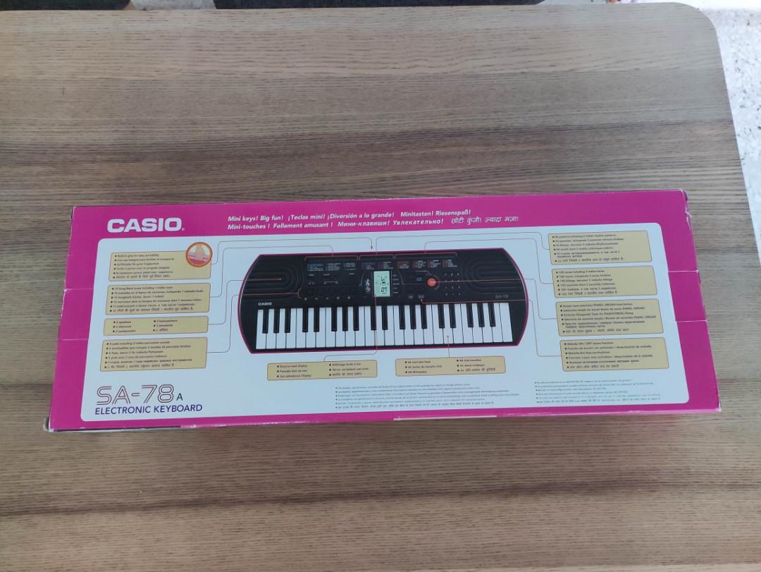 Casio Electronic Keyboard SA-78, Hobbies & Toys, Music & Media, Musical ...