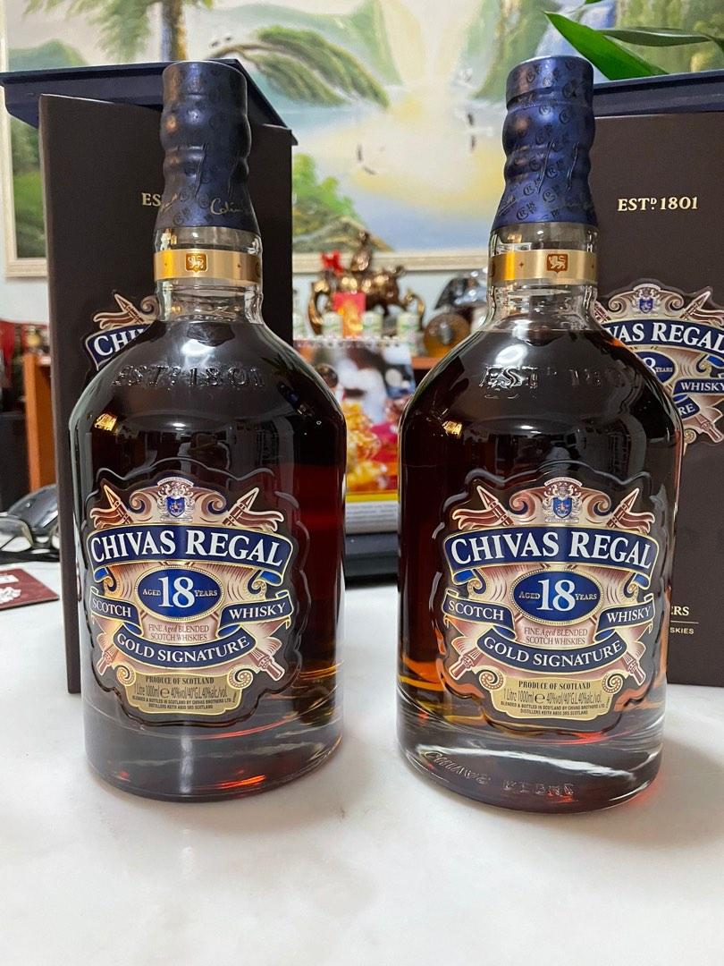 CHIVAS REGAL AGED 18 YEARS SCOTCH WHISKY 1000ML. 1 FOR 130$, Food & Drinks, Alcoholic Beverages ...
