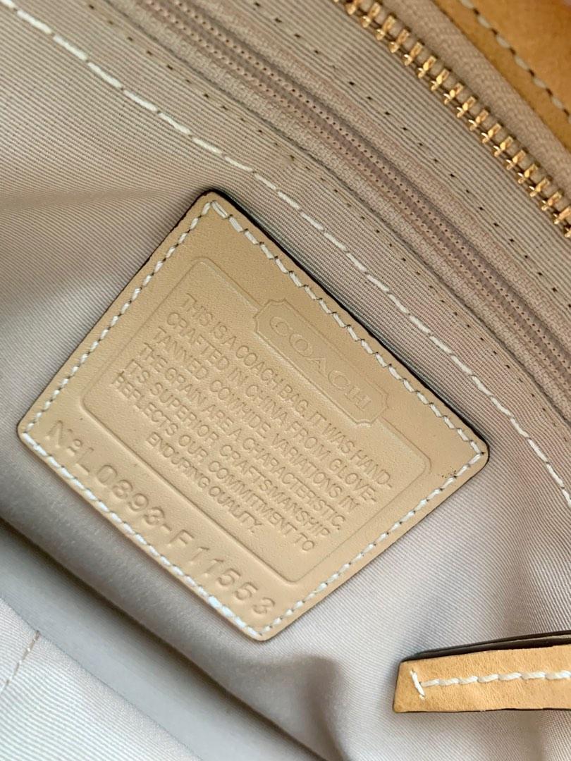 COACH MADELINE TAN LEATHER TOTE BAG, Luxury, Bags & Wallets on Carousell