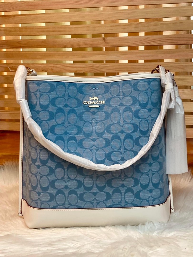 Coach Mollie Bucket Chambray Crossbody, Women's Fashion, Bags & Wallets, Cross-body Bags on ...