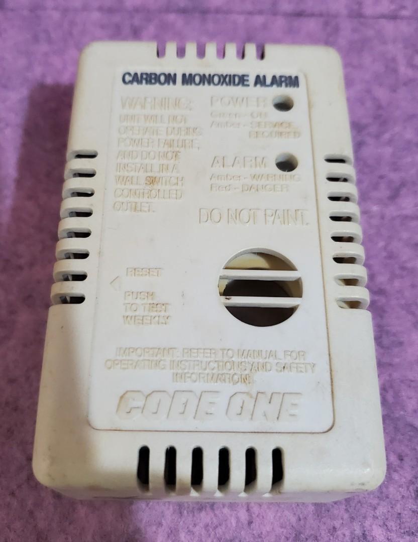 Code One Carbon Monoxide Alarm made in the U.S. of A., 傢俬＆家居, 保安及門鎖 ...