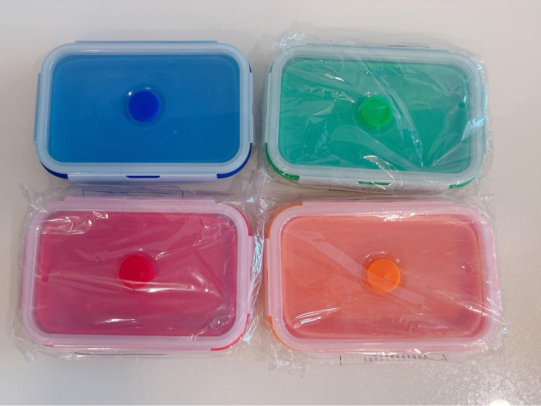 Collapsible Silicon Tupperware Lunch Box, Furniture & Home Living ...