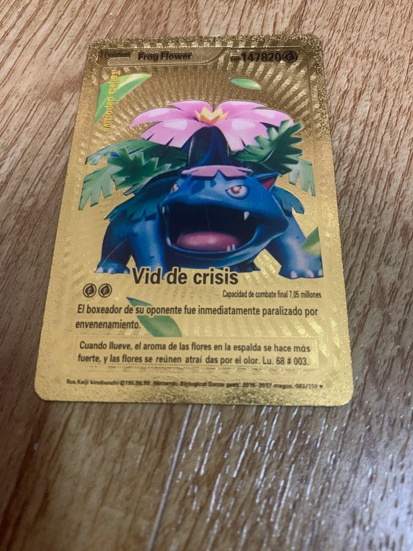 Collector's Frog Flower 147820hp Metal Gold Foil Pokemon Card, Hobbies ...
