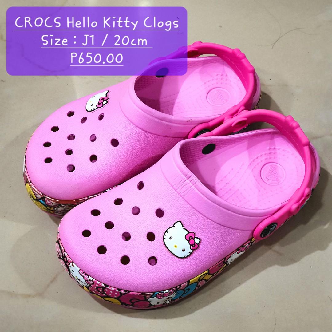 CROCS Hello Kitty Clogs (Size : J1 / 20cm), Babies & Kids, Babies & Kids Fashion on Carousell