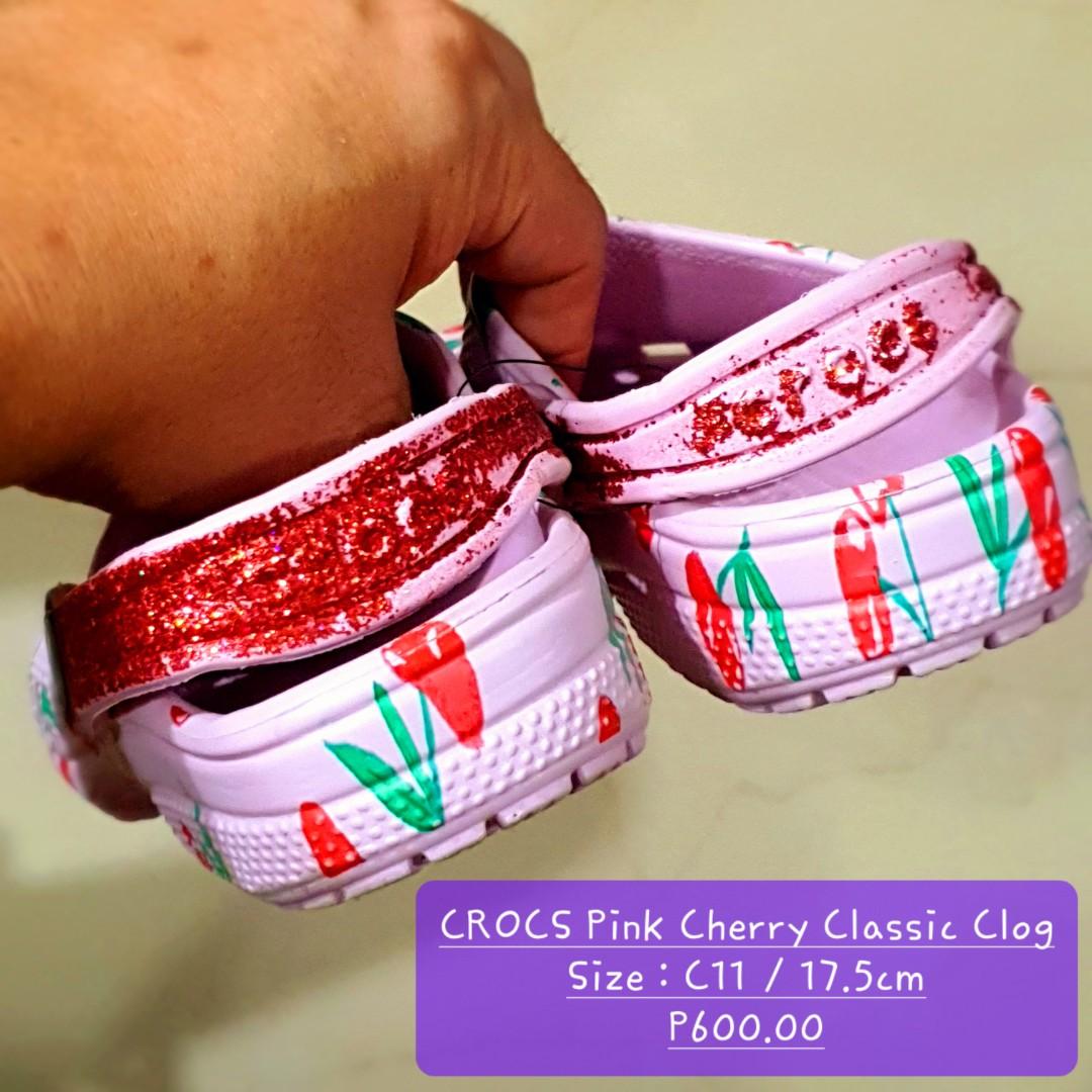 CROCS Pink Cherry Classic Clogs (Size : C11 / 17.5cm), Babies & Kids, Babies & Kids Fashion on ...