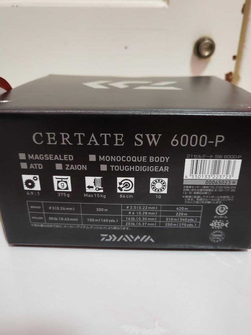 Daiwa Certate SW 6000-P, Sports Equipment, Fishing on Carousell