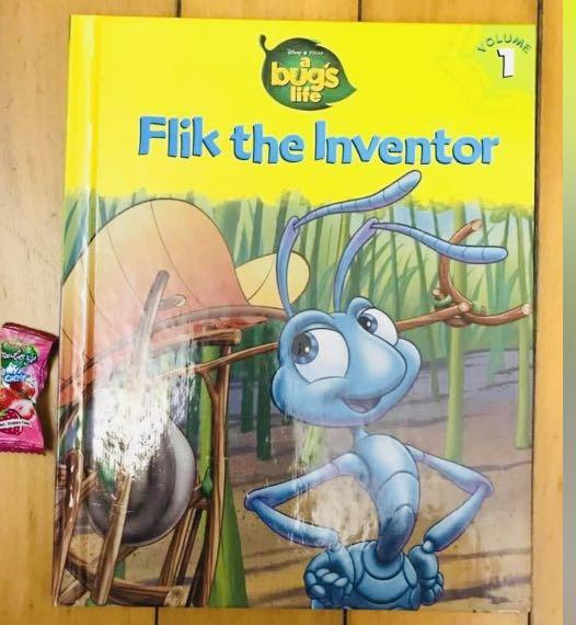 Disney a bug,s life, flik the inventor 蟲蟲，迪士尼，硬皮大書, 興趣及遊戲, 書本 & 文具, 小朋友書 - Carousell