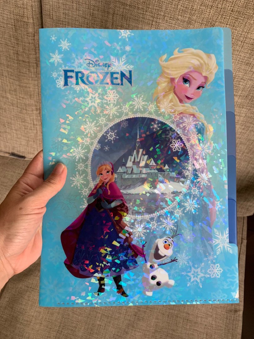 Disney Frozen A4 folder with dividers, Hobbies & Toys, Stationary ...