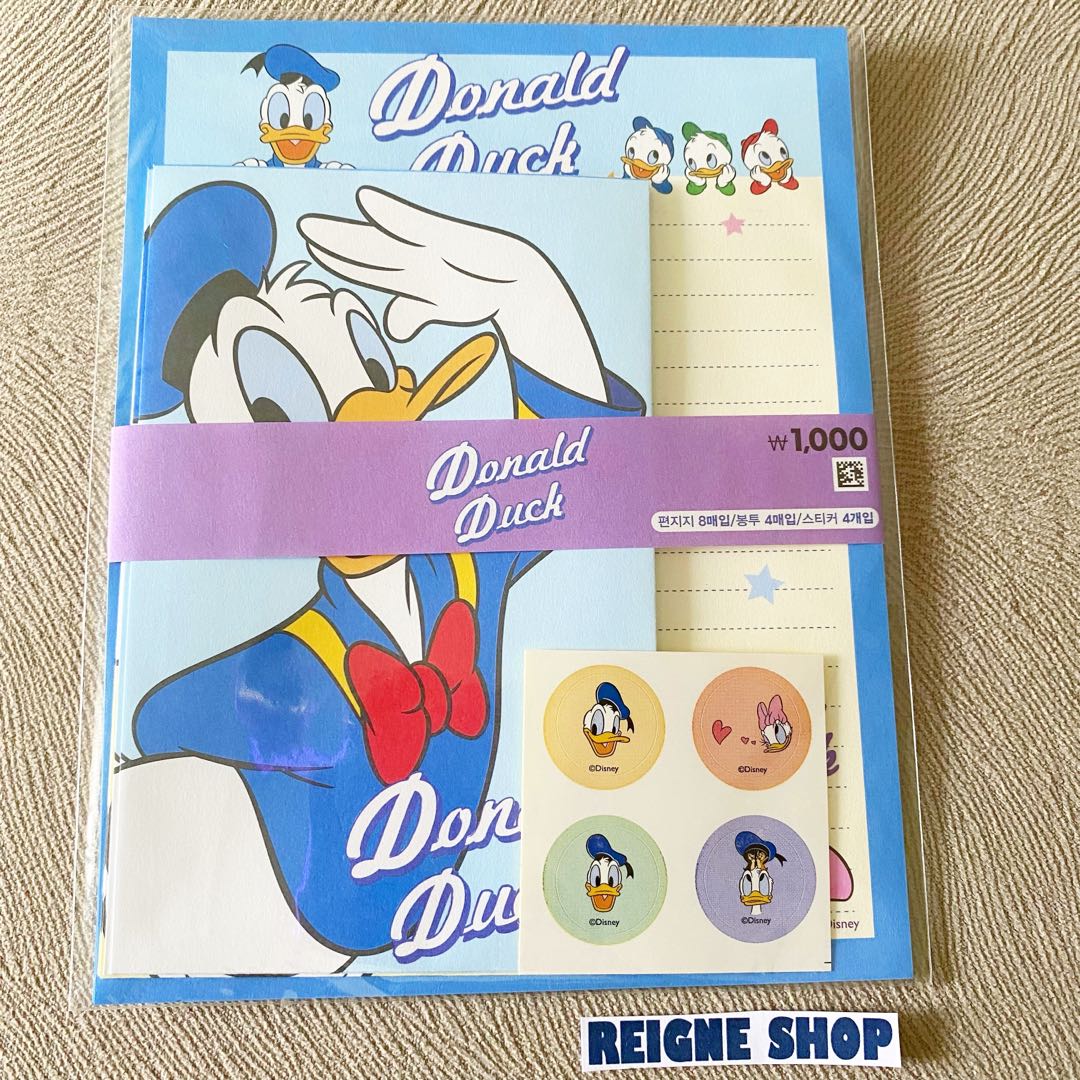 DONALD DUCK LETTER SET, Hobbies & Toys, Stationary & Craft, Stationery ...