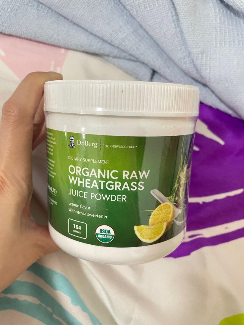 Dr. Berg Organic Raw Wheatgrass Juice Powder, Health & Nutrition ...