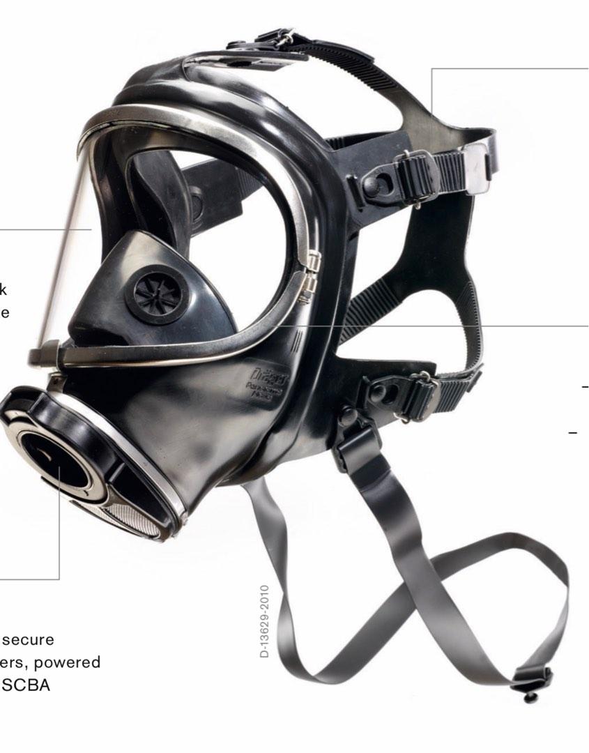 Draeger Panorama Nova facemask SCBA, Health & Nutrition, Face Masks ...