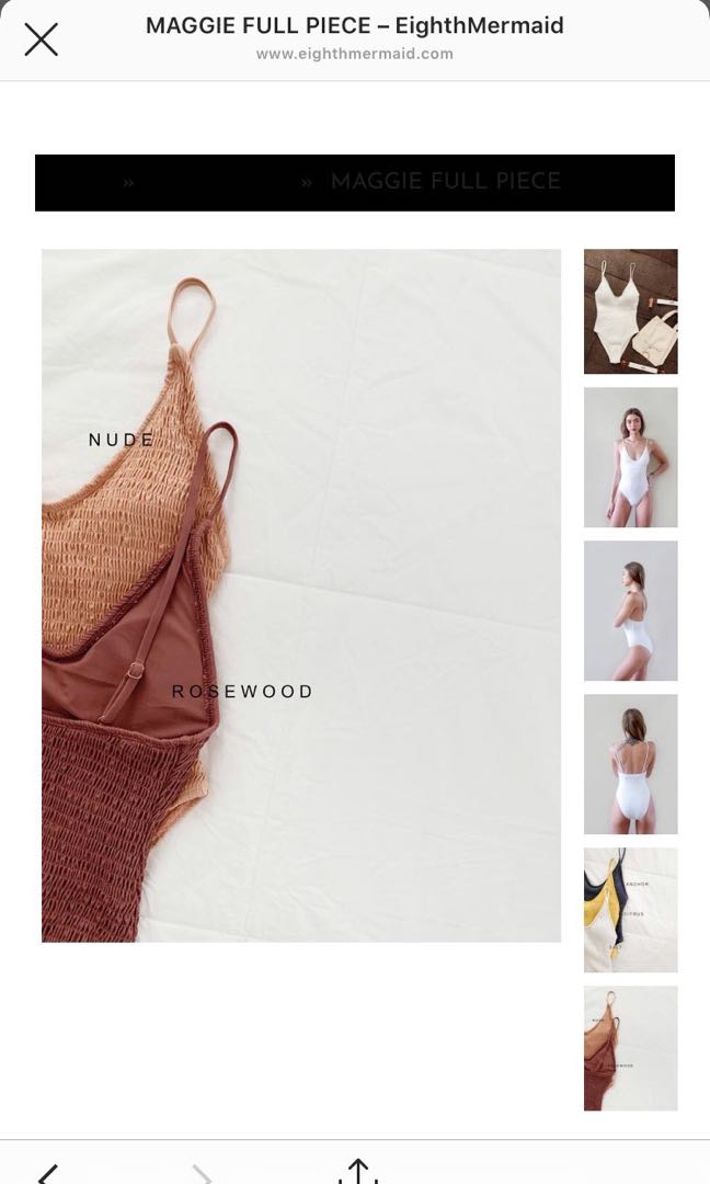 Eighth Mermaid Maggie One piece - Rosewood, Women's Fashion, Swimwear ...