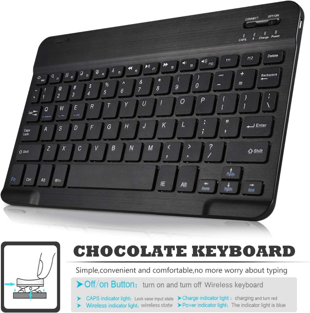 ELTD Keyboard Case for Samsung Galaxy Tab S6 10.5 (QWERTY), Slim Case ...