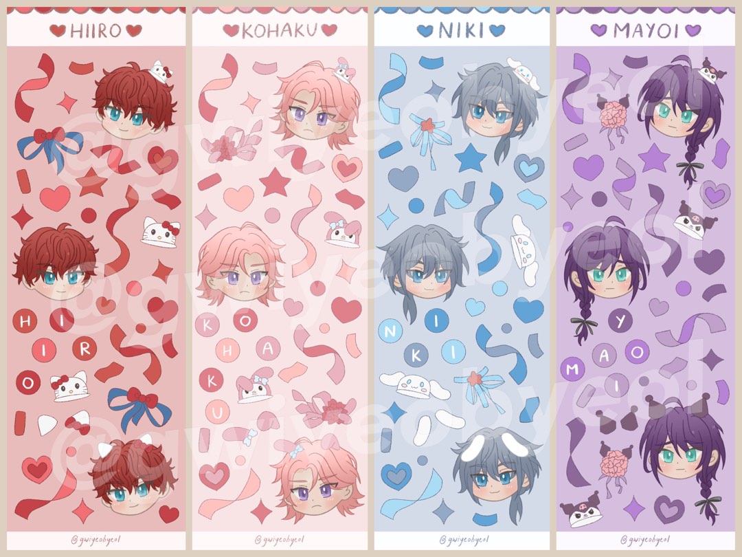 enstars x sanrio sticker sheet, Hobbies & Toys, Memorabilia ...