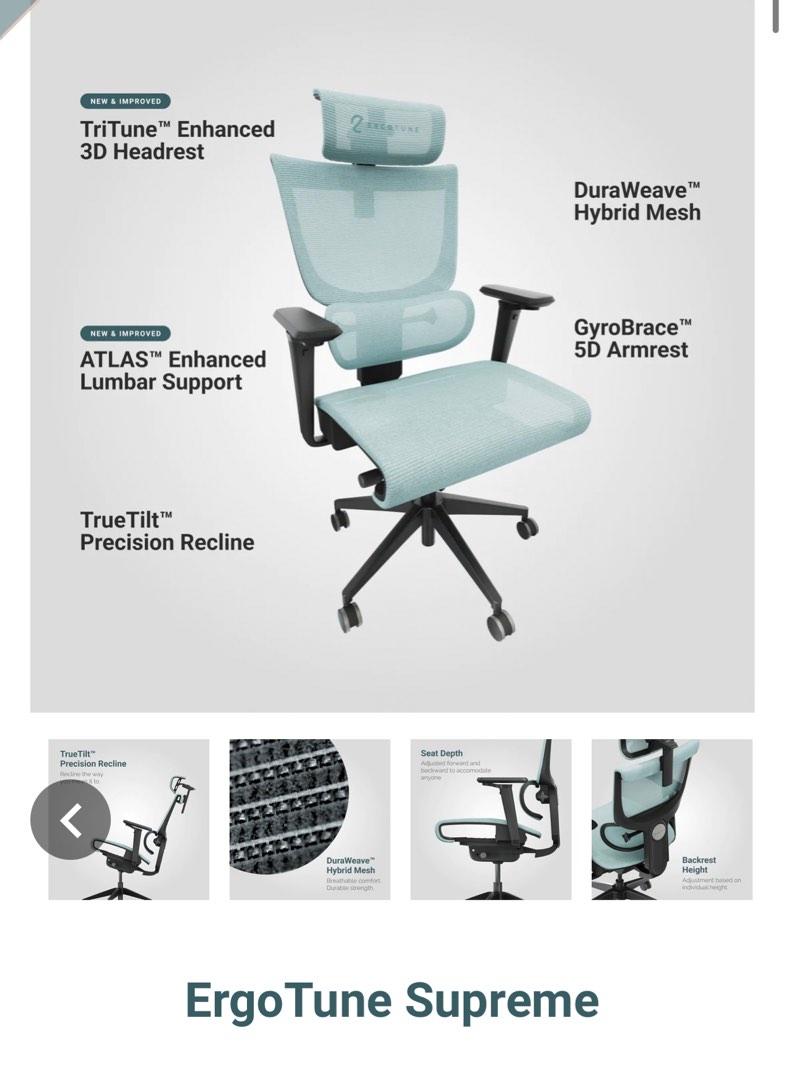 Ergotune Supreme V3 Chair, Furniture & Home Living, Furniture, Chairs ...