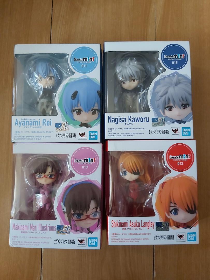 Evangelion Figuarts Mini rei asuka mari nagisa, Hobbies & Toys, Toys ...