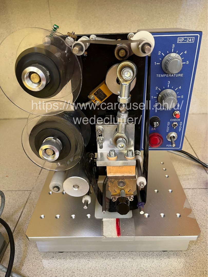 Expiration Coder HP241B * Free 2 rolls of thermal ribbon, Commercial ...