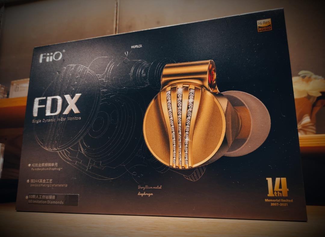 FiiO FDX Collector's 14th Anniversary Limited Edition Pure Beryllium Diaphragm Dynamic Driver ...