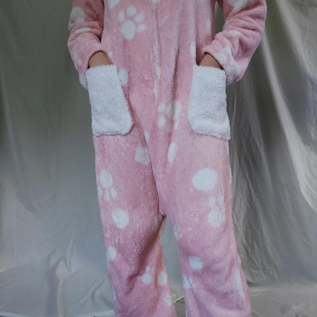 fluffy onesie/jumpsuit, Women's Fashion, Dresses & Sets, Jumpsuits on ...