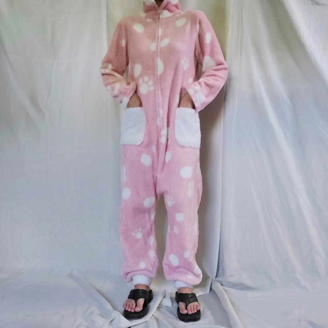 fluffy onesie/jumpsuit, Women's Fashion, Dresses & Sets, Jumpsuits on ...