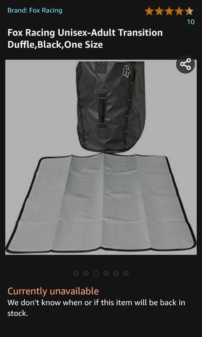 Fox Racing Transition Duffle Bag, Men's Fashion, Bags, Backpacks on ...