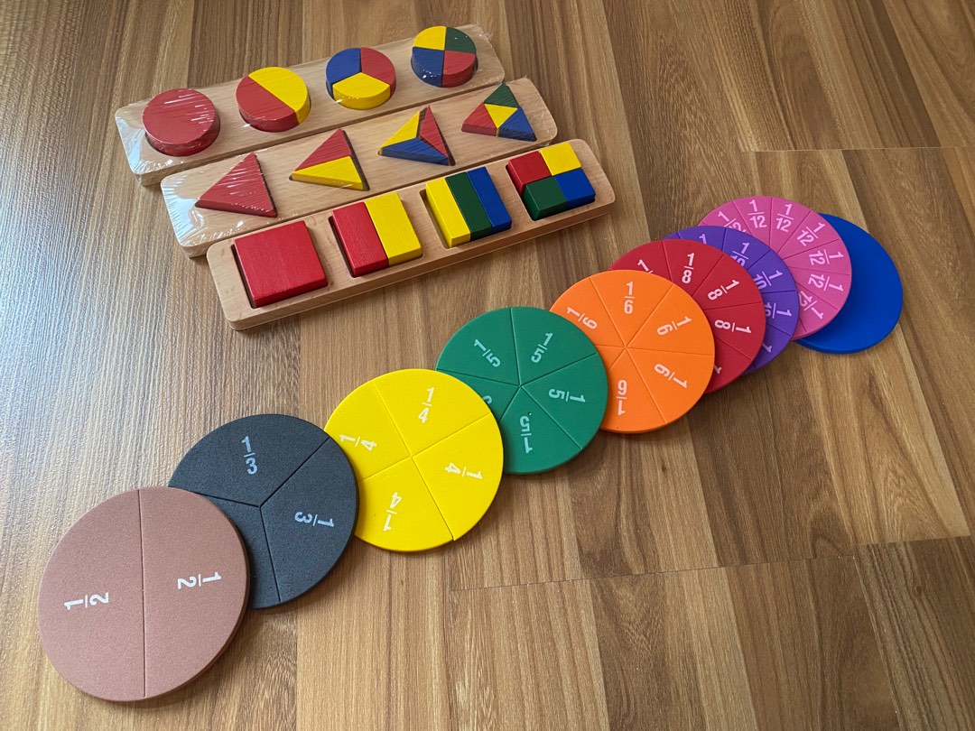 Fraction blocks, Hobbies & Toys, Toys & Games on Carousell