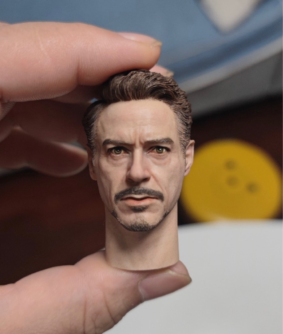 (FREE LOCAL POSTAGE) MARVEL AVENGERS END GAME 1/6 SCALE TONY STARK IRON MAN HEAD SCULPT CUSTOM ...