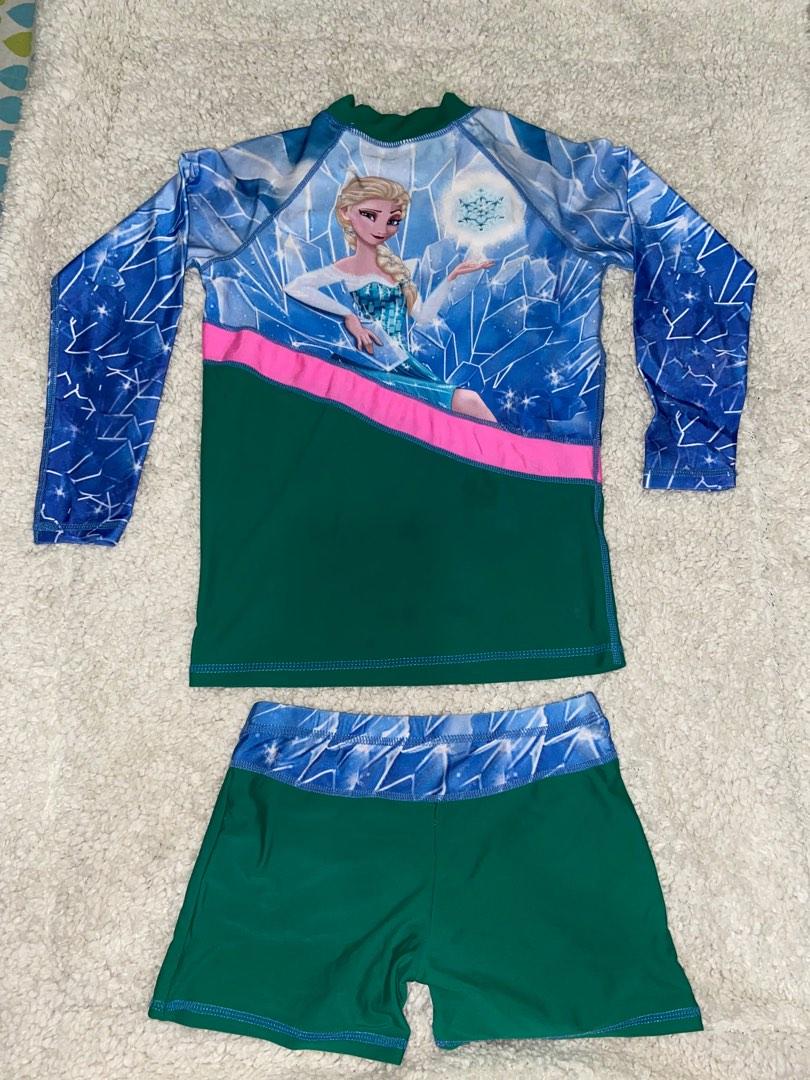 Frozen (Elsa) Rash guard, Babies & Kids, Babies & Kids Fashion on Carousell