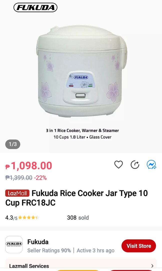 Fukuda rice cooker, TV & Home Appliances, Kitchen Appliances, Cookers ...