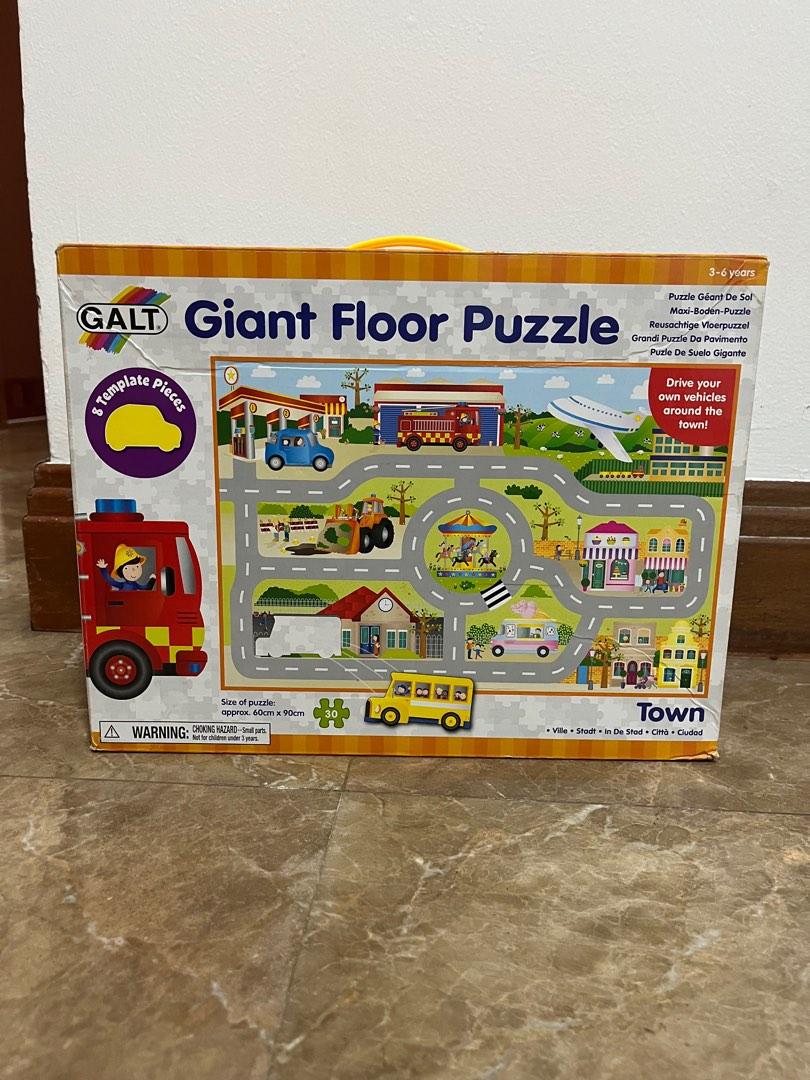 Galt giant floor puzzle - Town, Hobbies & Toys, Toys & Games on Carousell