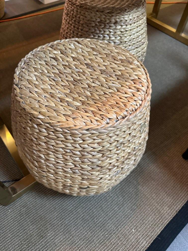 Grass Weave Stool, Furniture & Home Living, Furniture, Chairs on Carousell